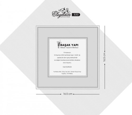 Invitatie patrata chenar folio auriu 930 – Cataloginvitatii