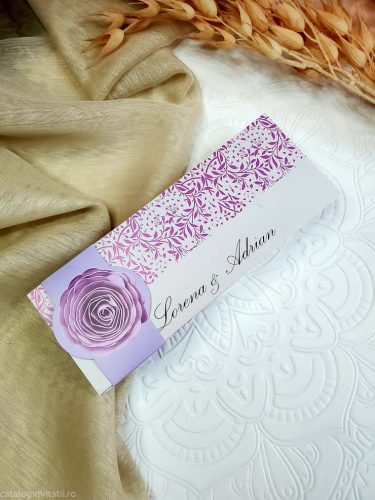Invitatie Grafica Vegetala Mov 234 • Cataloginvitatii